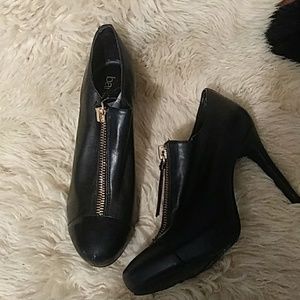 Bar III | Shoes | Bar Iii Black Leather Booties Sz 9 | Poshmark